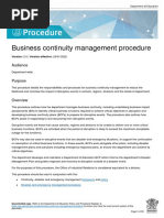 Business Continuity Plan Test Report: Briefly Describe The Scenario ...