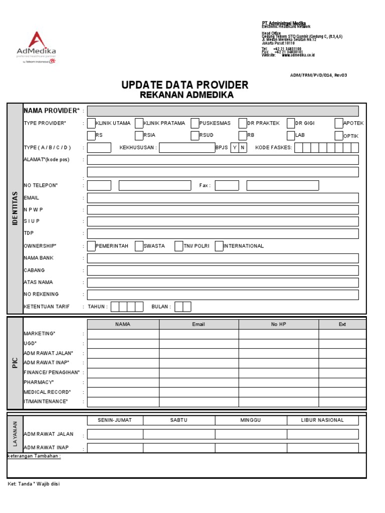 Pembaruan Data Provider Admedika | PDF
