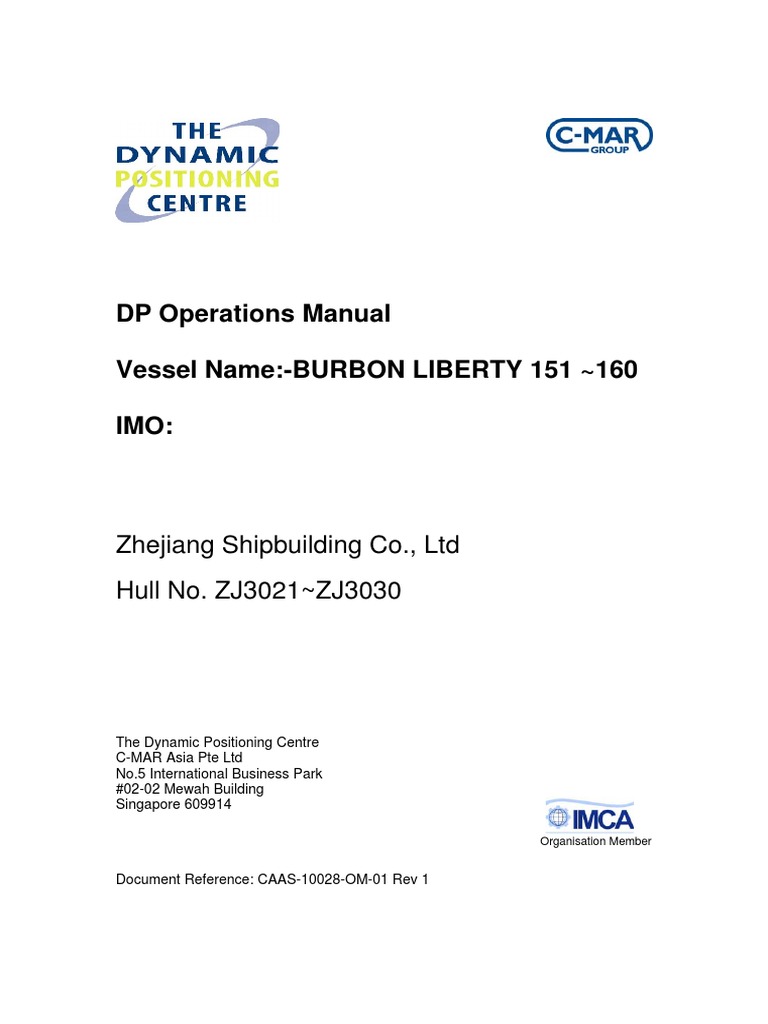 DP Operations Manual - BL 151-160 | PDF