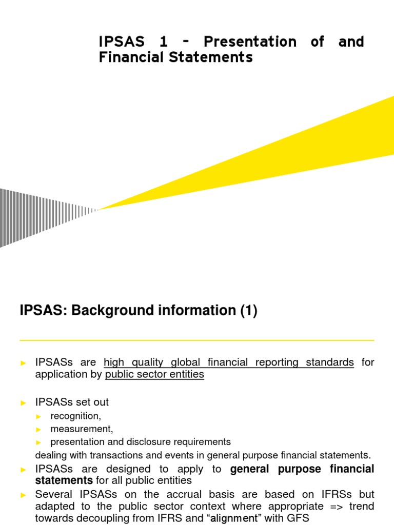 Ipsas 1 - Presentation of and Financial Statments | PDF