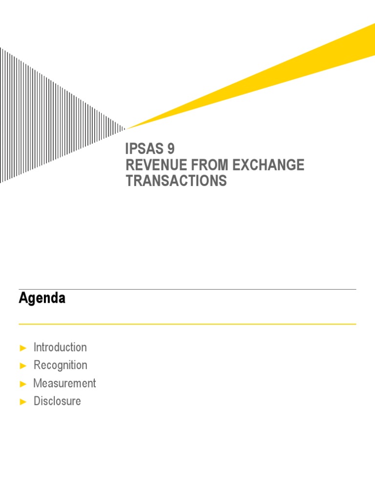 Ipsas 9 Revuenue Form Exchange Transactions | PDF | Revenue | Royalty ...