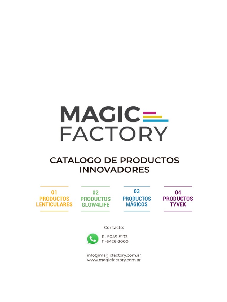 Magic Factory - Catálogo de Productos | PDF