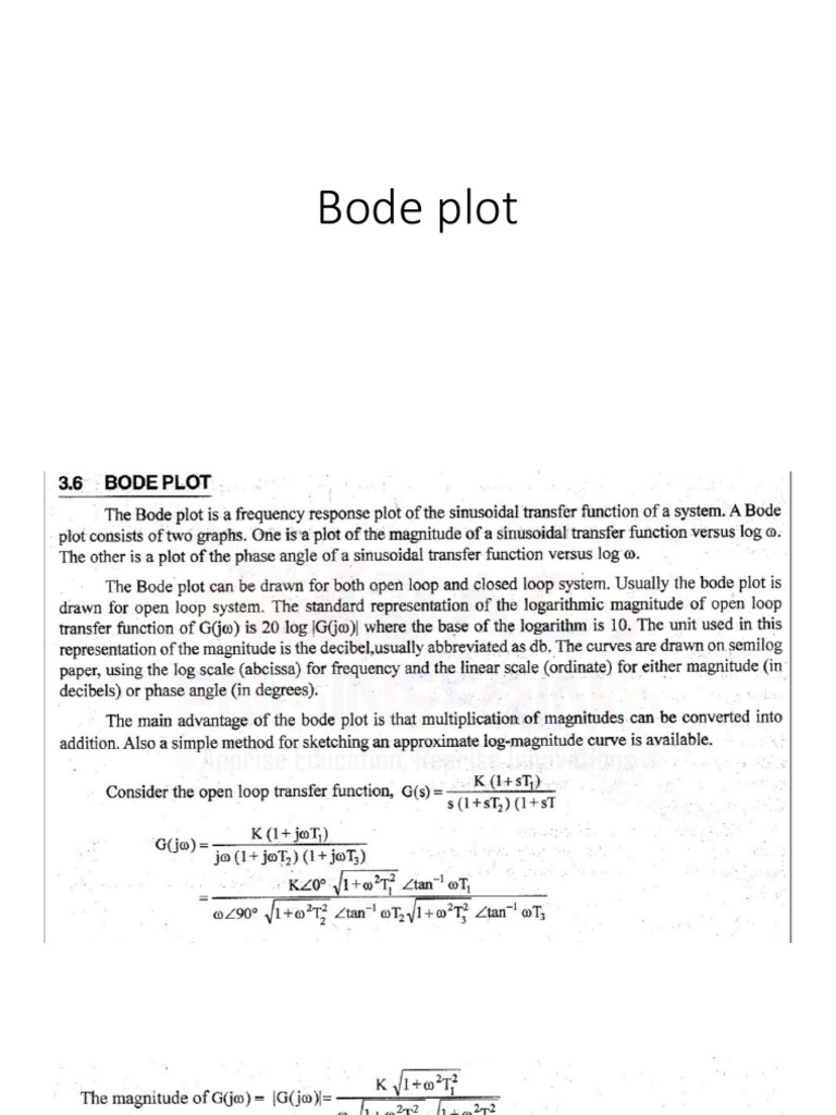 Bode Plot | PDF | Analog Circuits | Electrical Engineering