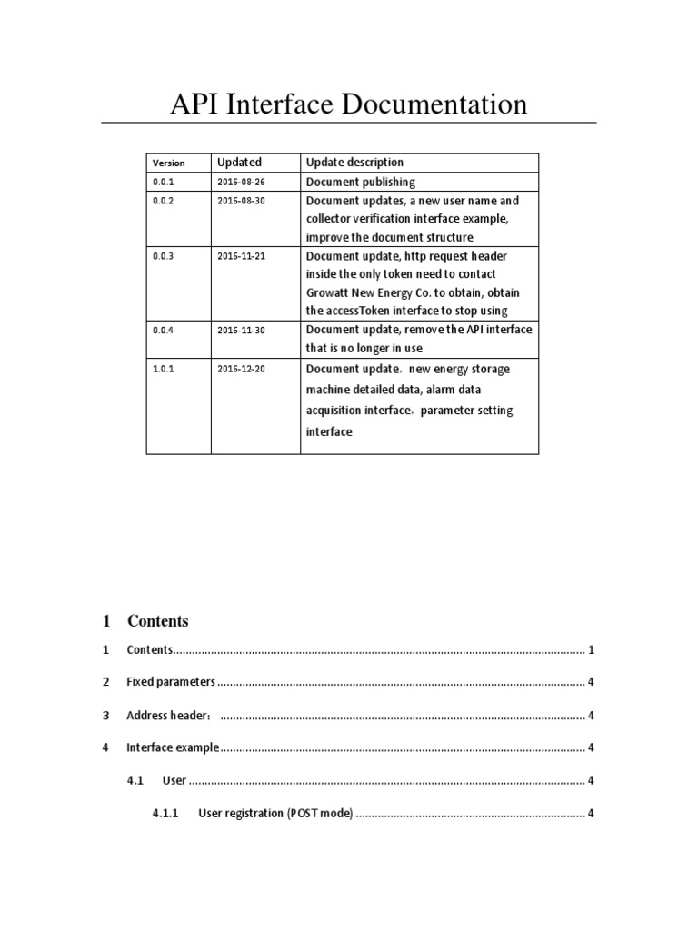 Growatt Server API Guide | PDF | Hypertext Transfer Protocol | Information Age