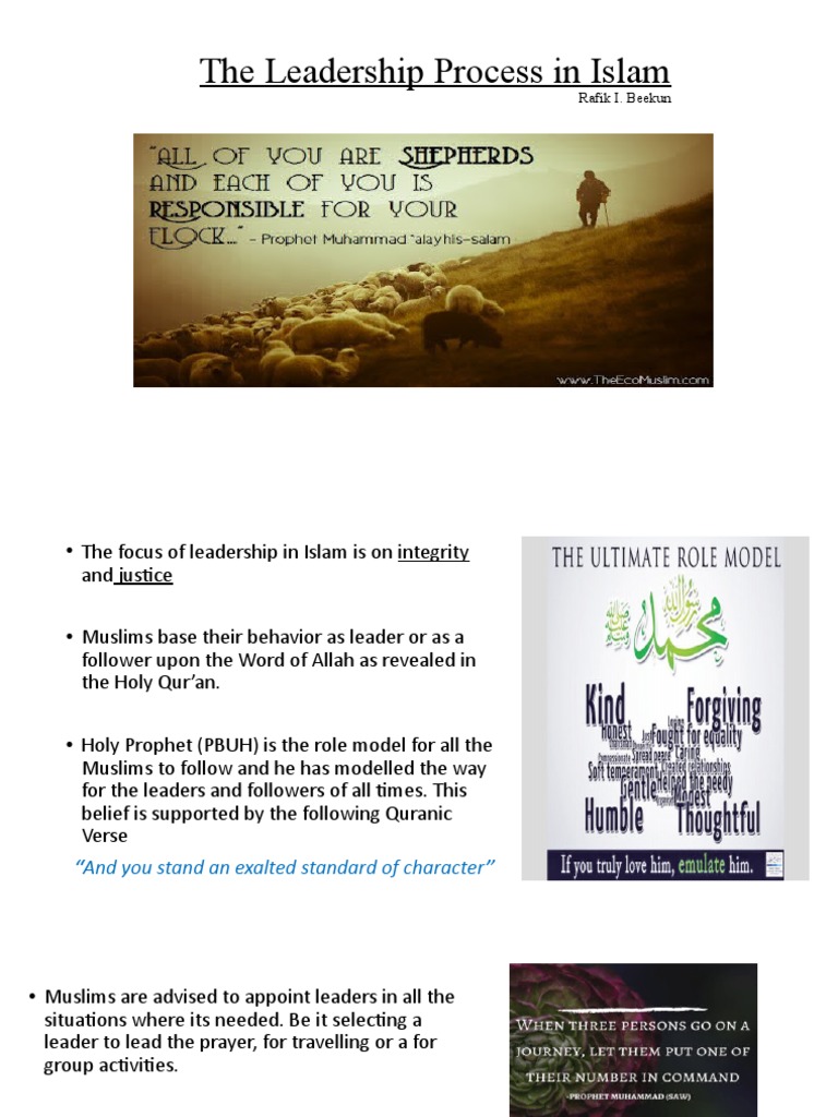 Leadership Principles in Islam | PDF | Muhammad | Leadership