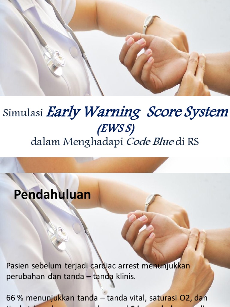 Early Warning Score System: Simulasi Dalam Menghadapi Di RS | PDF