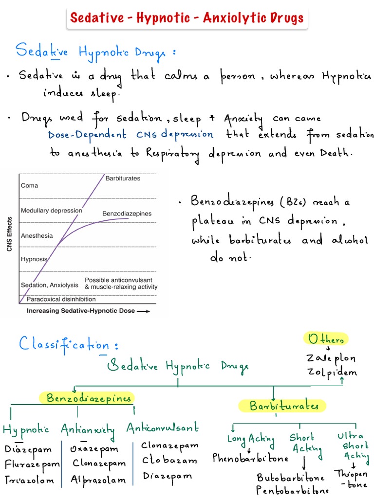 Sedative Hypnotic Drugs | PDF | Benzodiazepine | Neuroscience