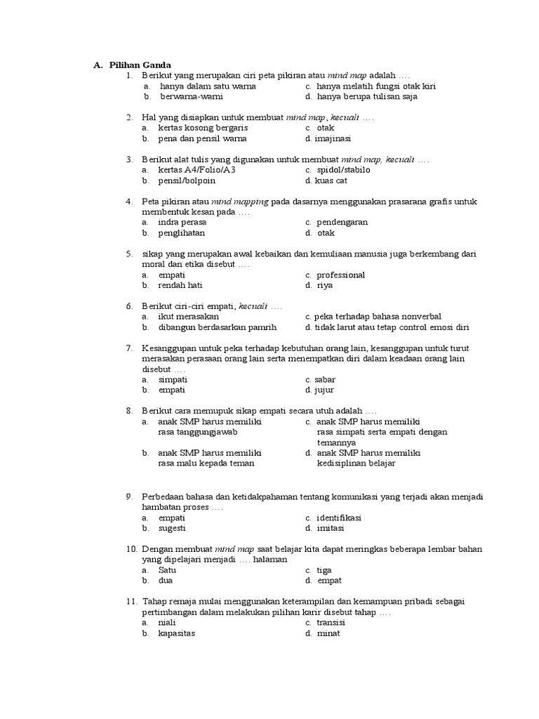 Ciri-Ciri Perkembangan Remaja Awal | PDF