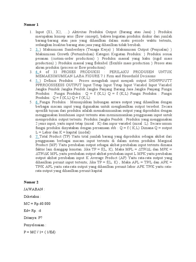 OPTIMASI PRODUKSI | PDF