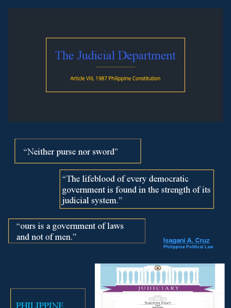 Philippine Judicial System Overview | PDF | Jurisdiction | Supreme Courts