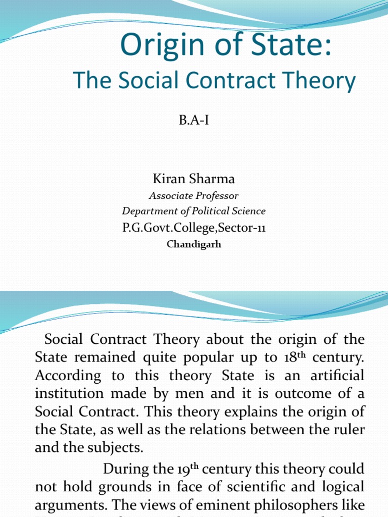 Social Contract Theory Overview | PDF | Social Contract | Sovereignty