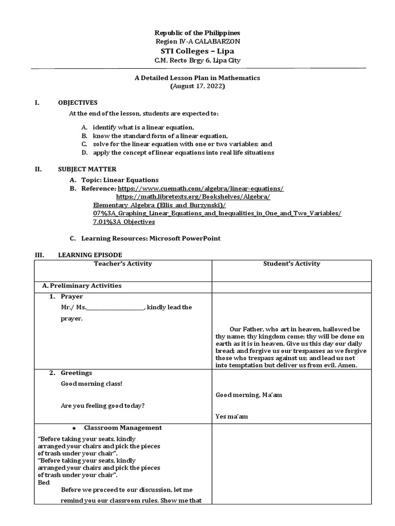 STI Colleges - Lipa: Region Iv-A Calabarzon C.M. Recto Brgy 6, Lipa ...