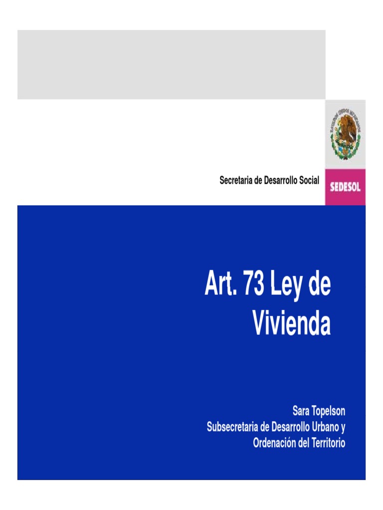 Guía Técnica Del Artículo 73. | PDF | Planificación urbana
