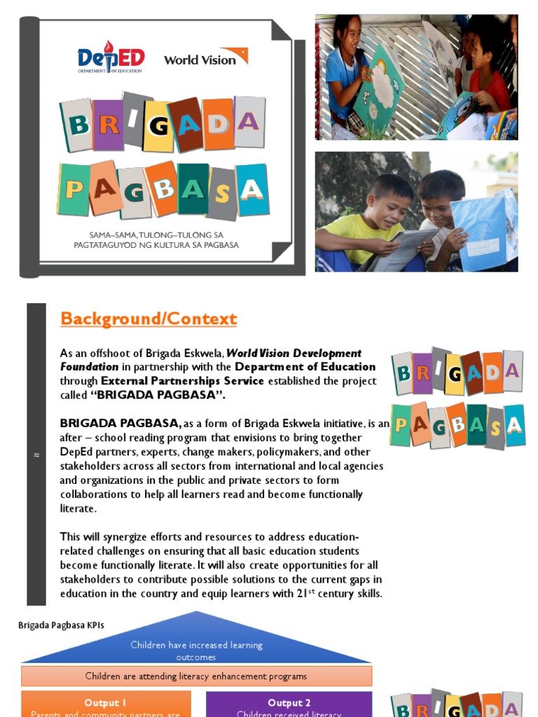 Brigada Pagbasa Movement - Abridged | PDF | Literacy | Volunteering