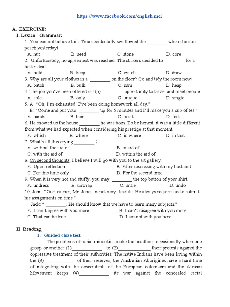 (27 - 10) Lexico - Grammar & Reading | PDF | Radioactive Waste | Knowledge