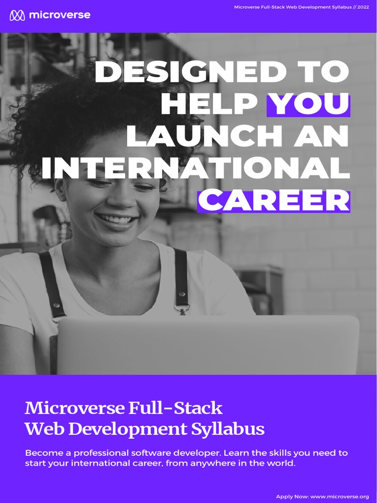 Microverse Full-Stack Web Development Syllabus | PDF | Computer Engineering | Computing