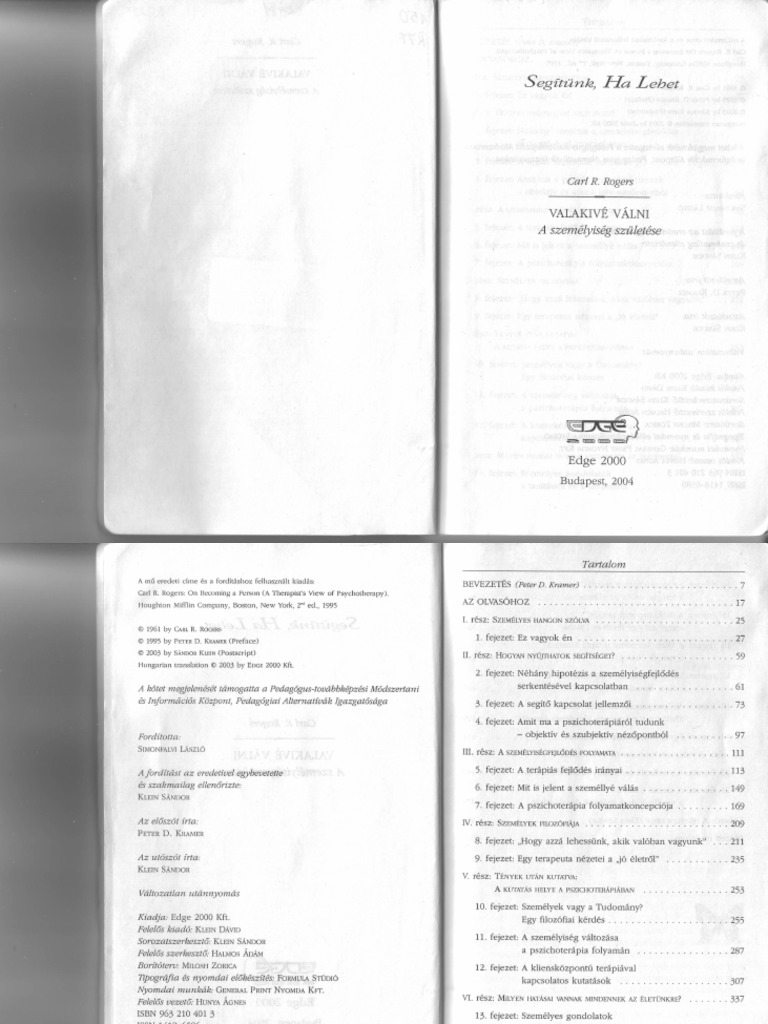 Carl R. Rogers - Valakivé Válni | PDF