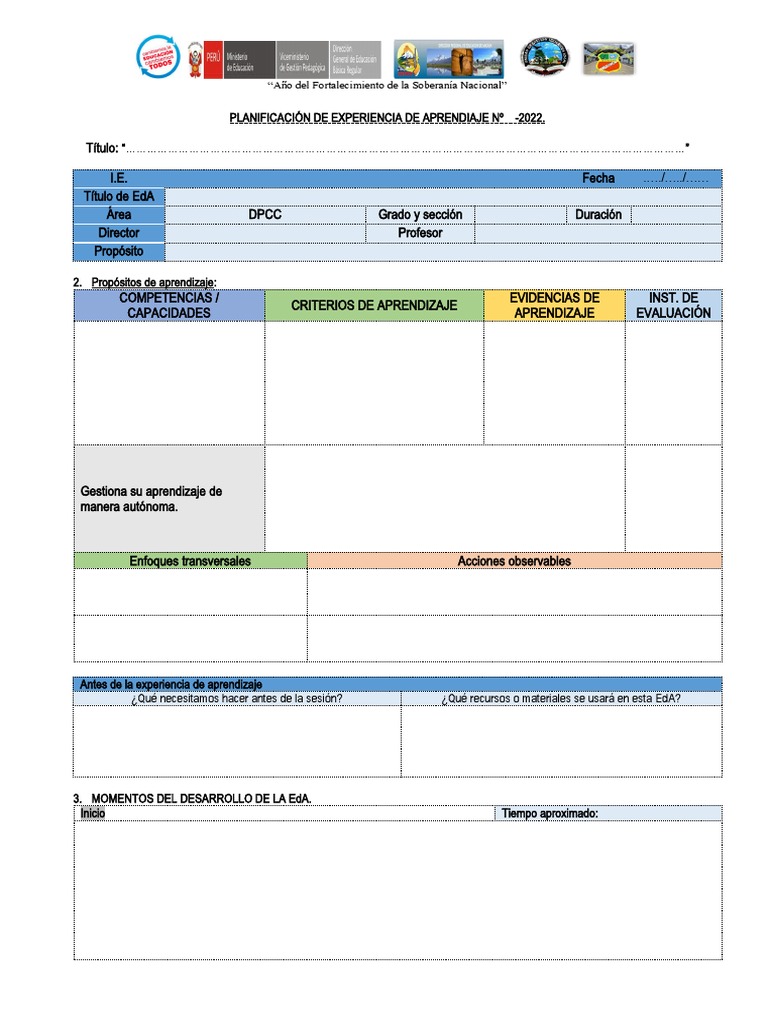 Formato de Sesión DPCC | PDF