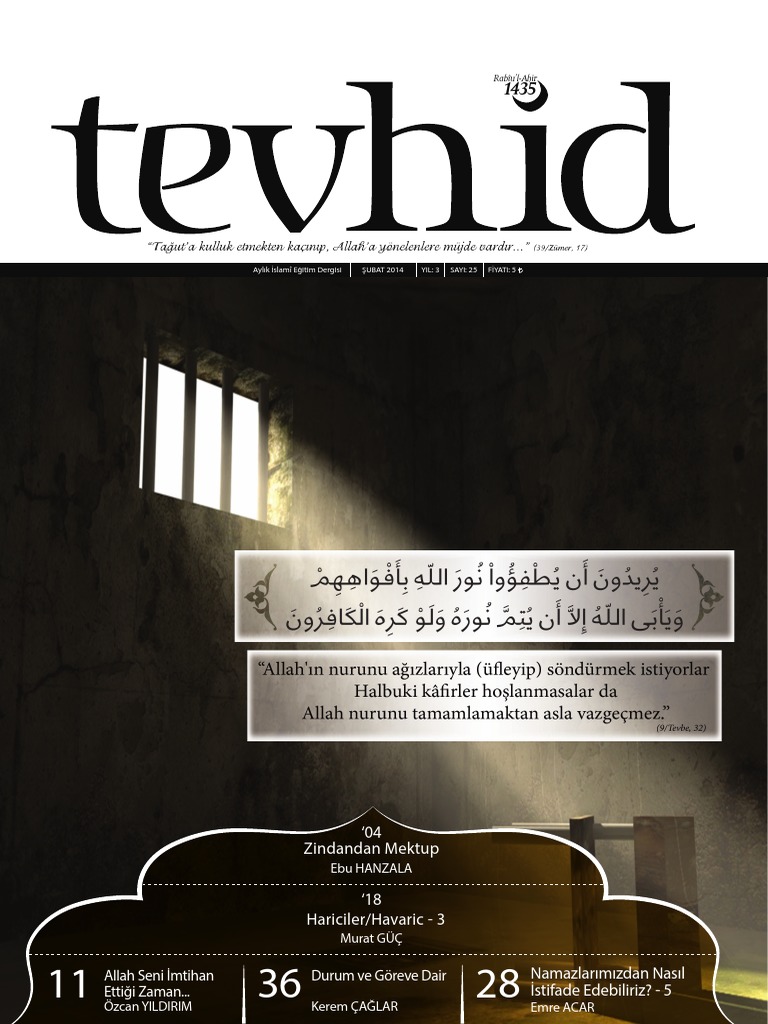 Tevhid Dergisi, Sayı 25 | PDF