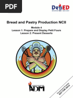 Petit Fours Lesson Plan | PDF | Meal | Lesson Plan