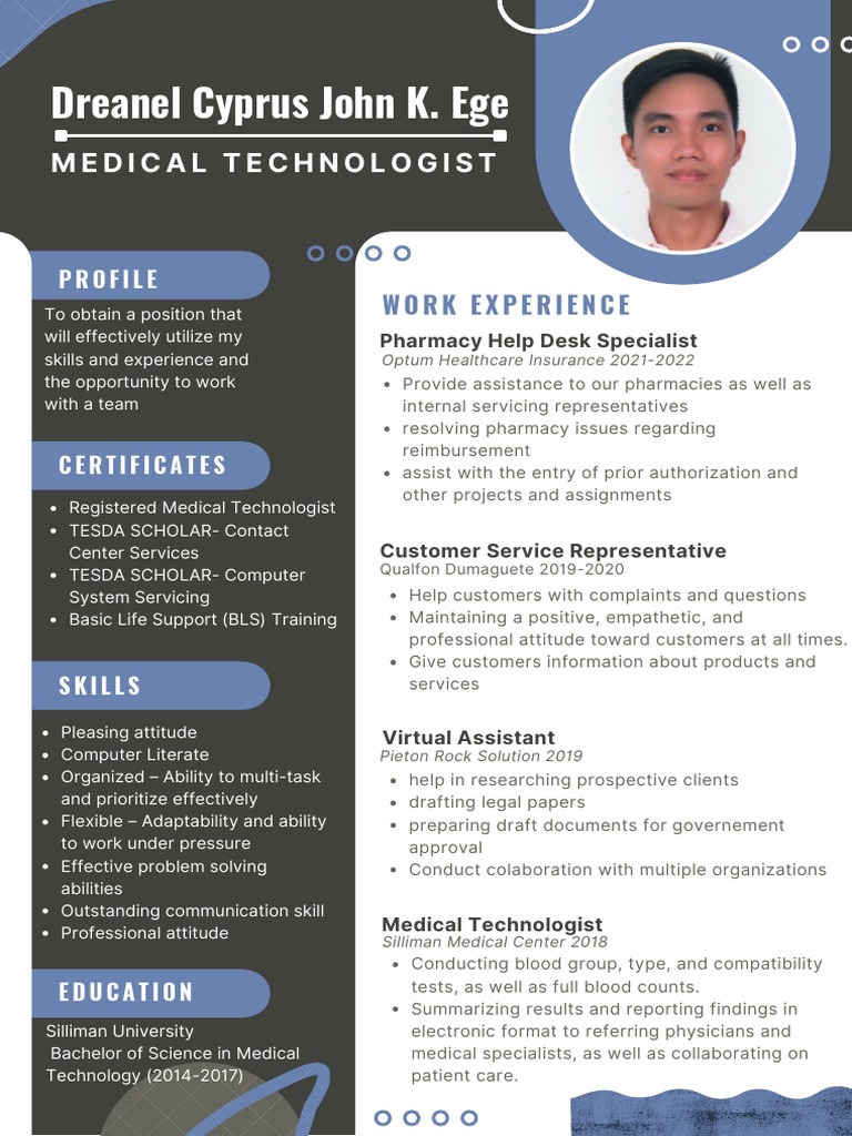 Dreanel Cyprus John Ege - Resume | PDF | Pharmacy | Medicine