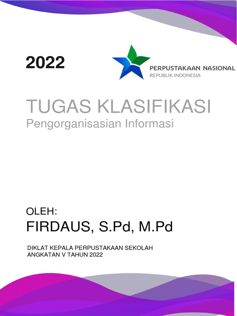 Tugas Mandiri Klasifikasi Firdaus | PDF