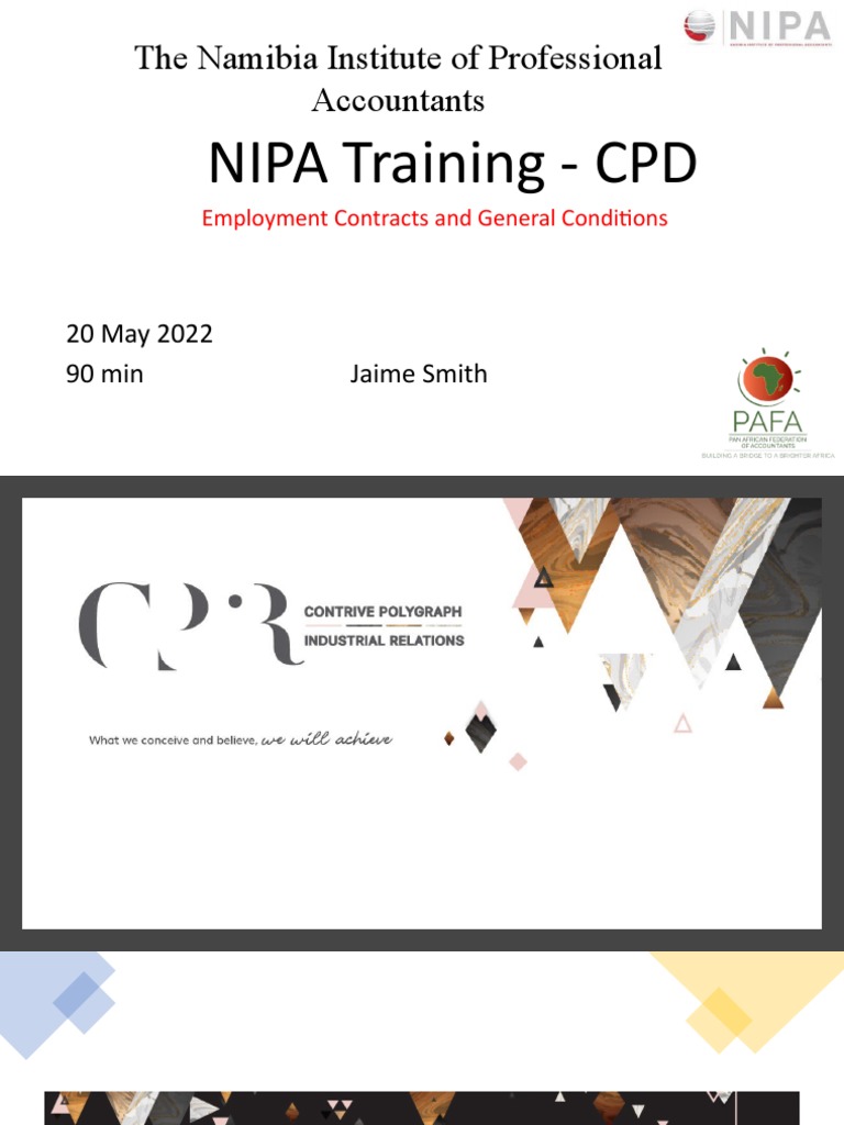 Overview of Namibian Labour Law | PDF | Employment | Sick Leave
