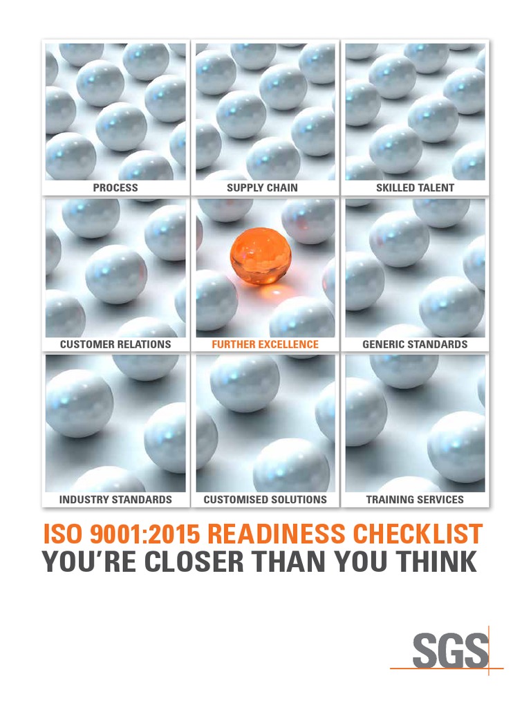 SGS CBE ISO 9001 Readiness Checklist LR A4 EN PR 16 12 | Download Free ...