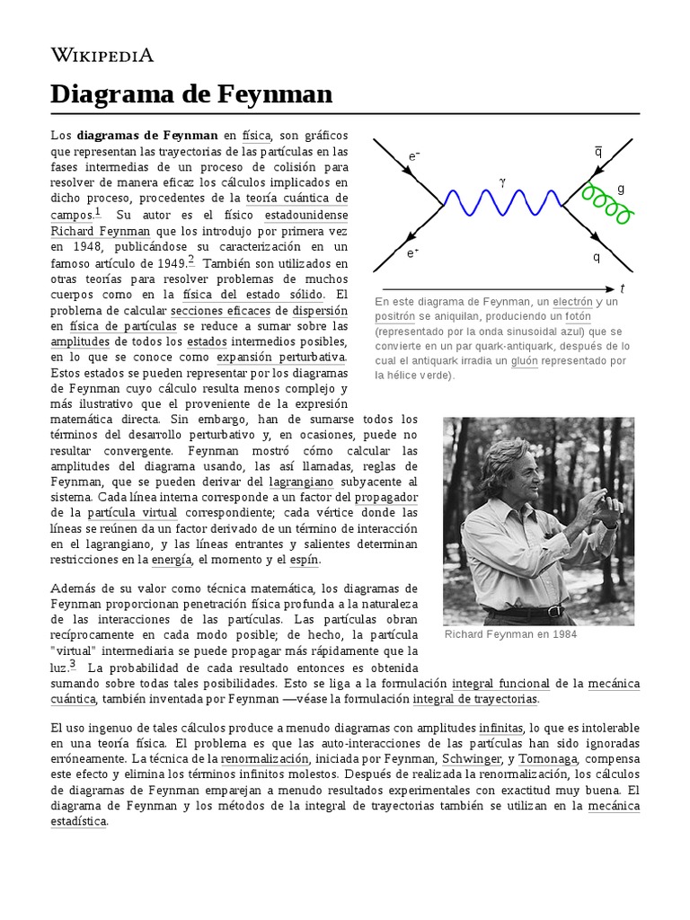 Diagrama_de_Feynman | PDF | Partículas fisicas | Teorías cientificas