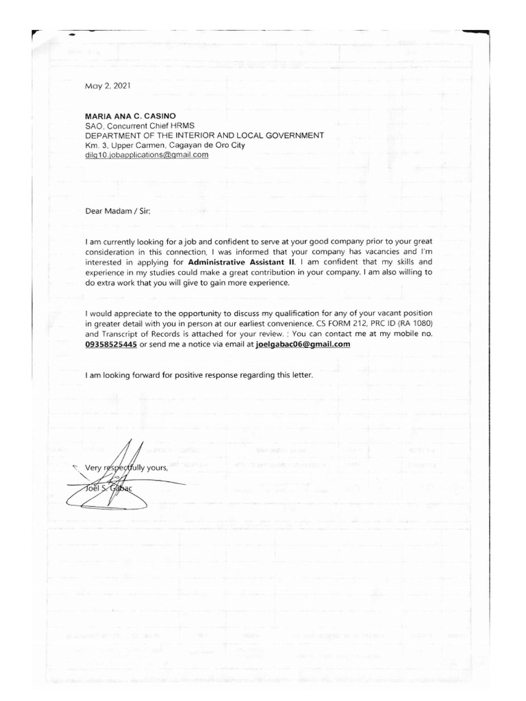 Dilg Application 2021 | PDF