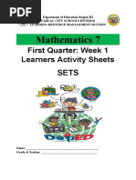 GRADE 7 Worksheets | PDF | Set (Mathematics) | Numbers