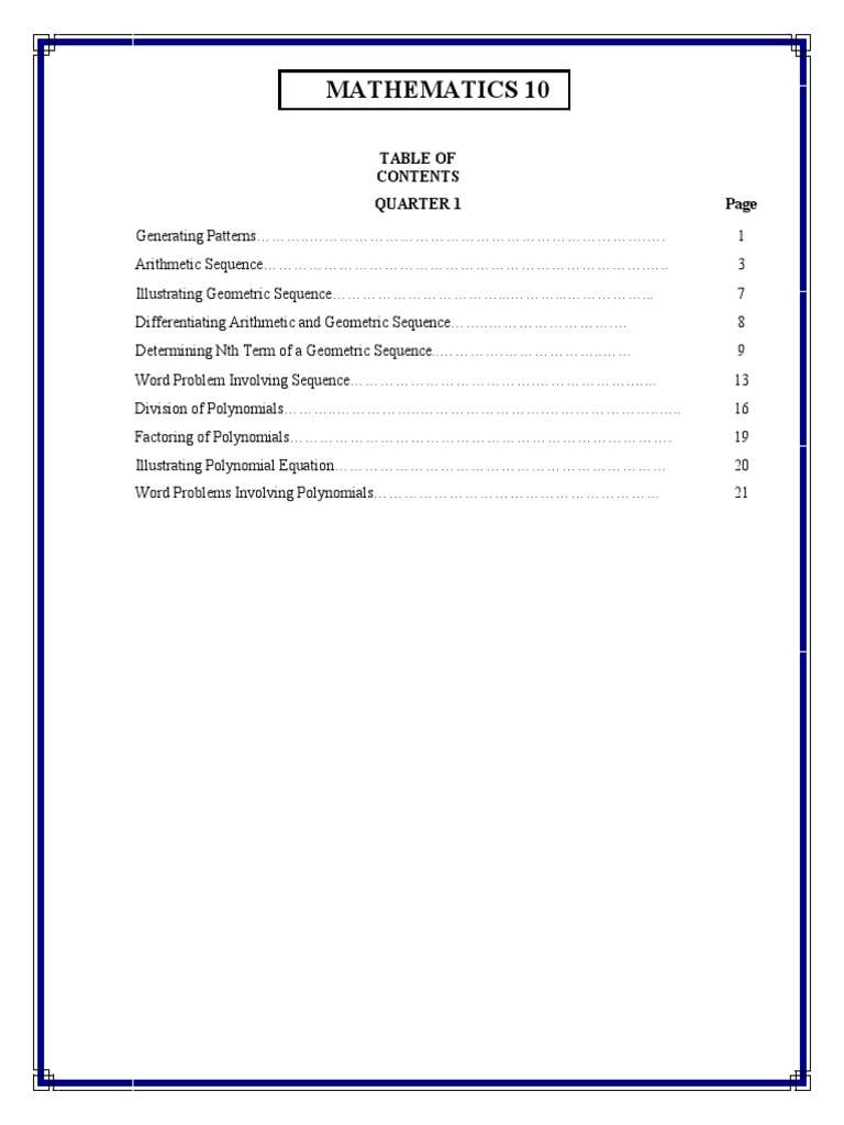 Grade 10 Math Worksheets31 1 | PDF | Area | Length