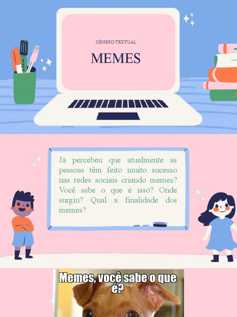 Aprsentação Didática Sobre Genero Textual Memes | PDF
