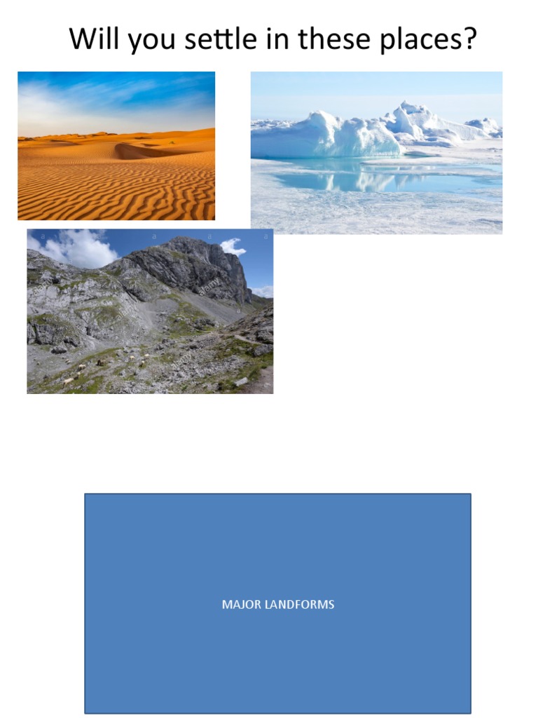 Major Landforms Ppt | PDF