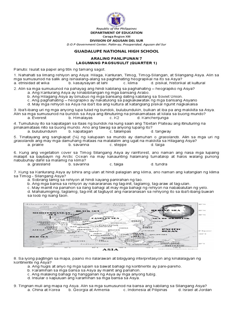 Ap7 1st With Answer Tos | PDF