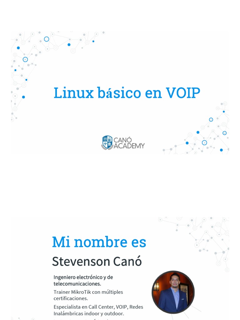 Presentación de Linux Básico | PDF | Protocolos de capa de aplicación | Desarrollo de software