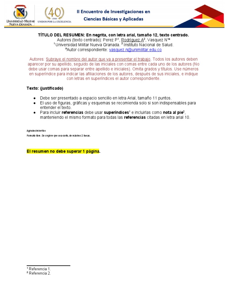 Formato Resumen EICBA | PDF