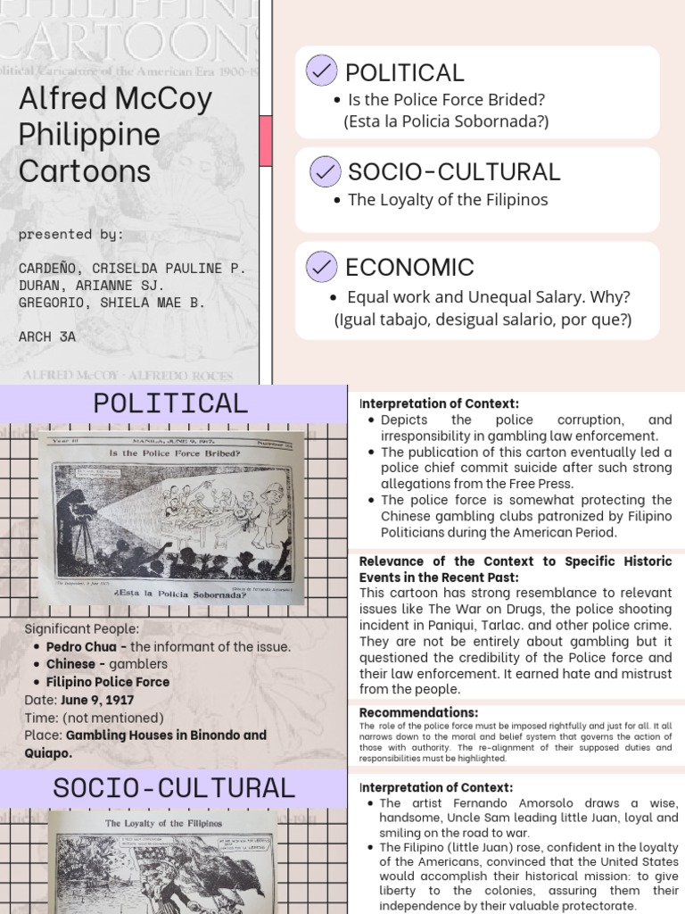 Alfred McCoy Philippine Cartoons | PDF | Taxes | Philippines