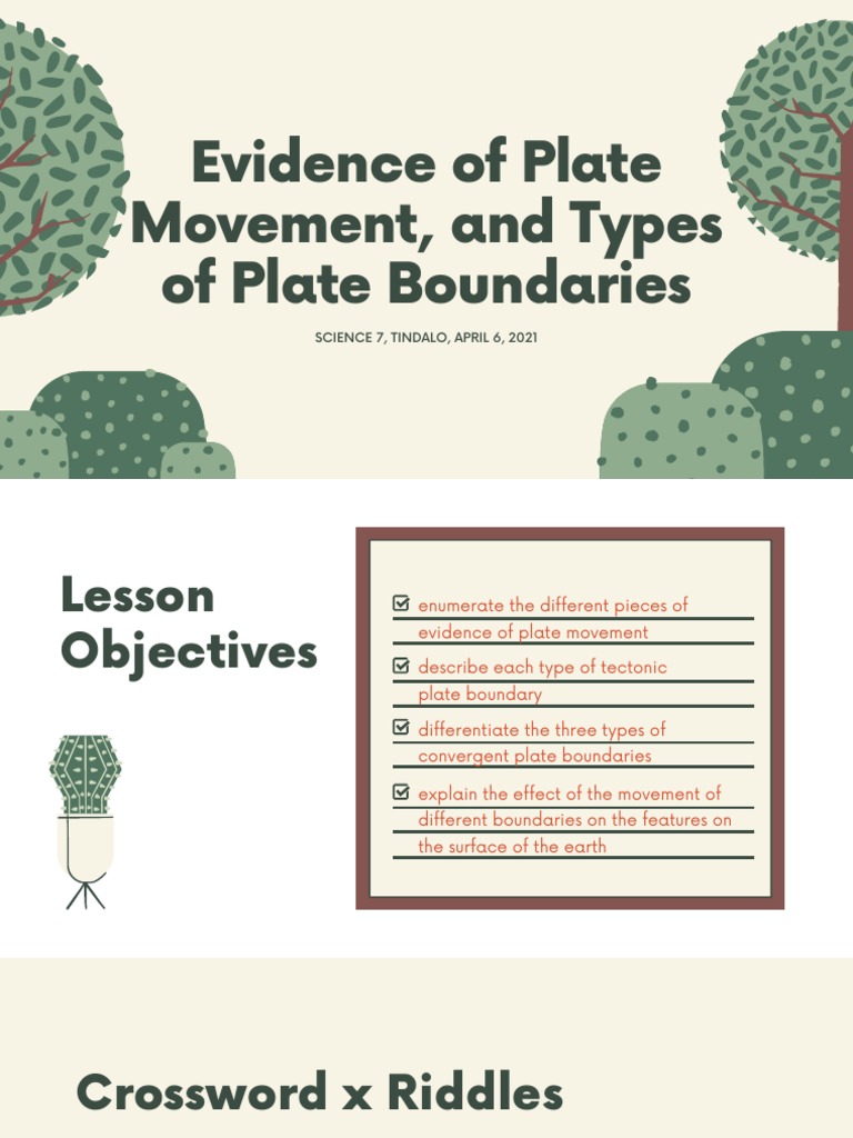 Science 7 Week 3 | PDF | Plate Tectonics | Seabed