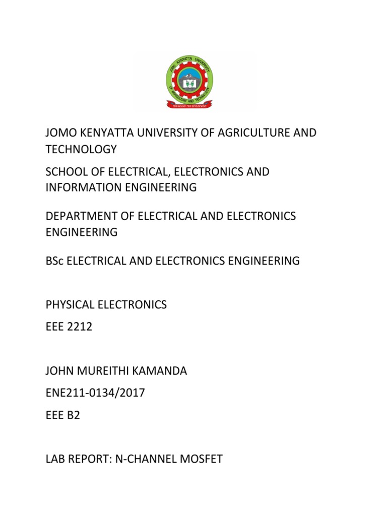 Physical Electronics Lab Report | PDF | Computers