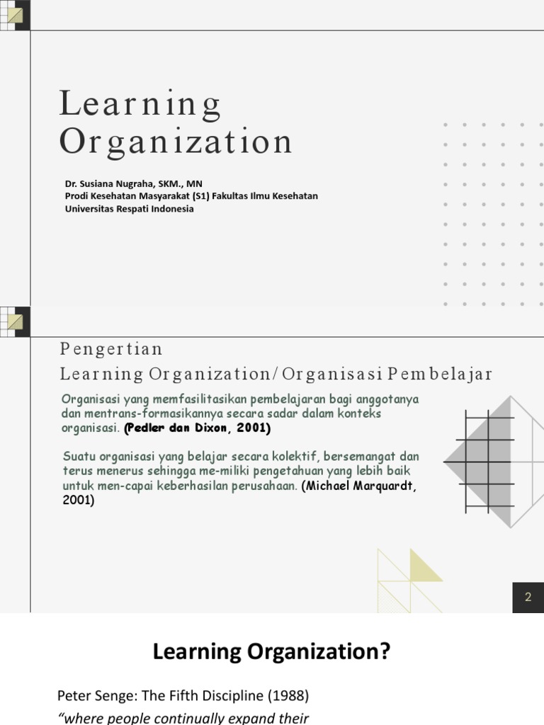 Learning Orgganization 2-8 | PDF