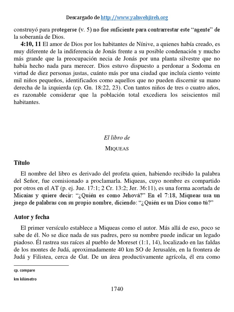 Análisis del Libro de Miqueas en la Biblia | PDF | Reino de judá ...