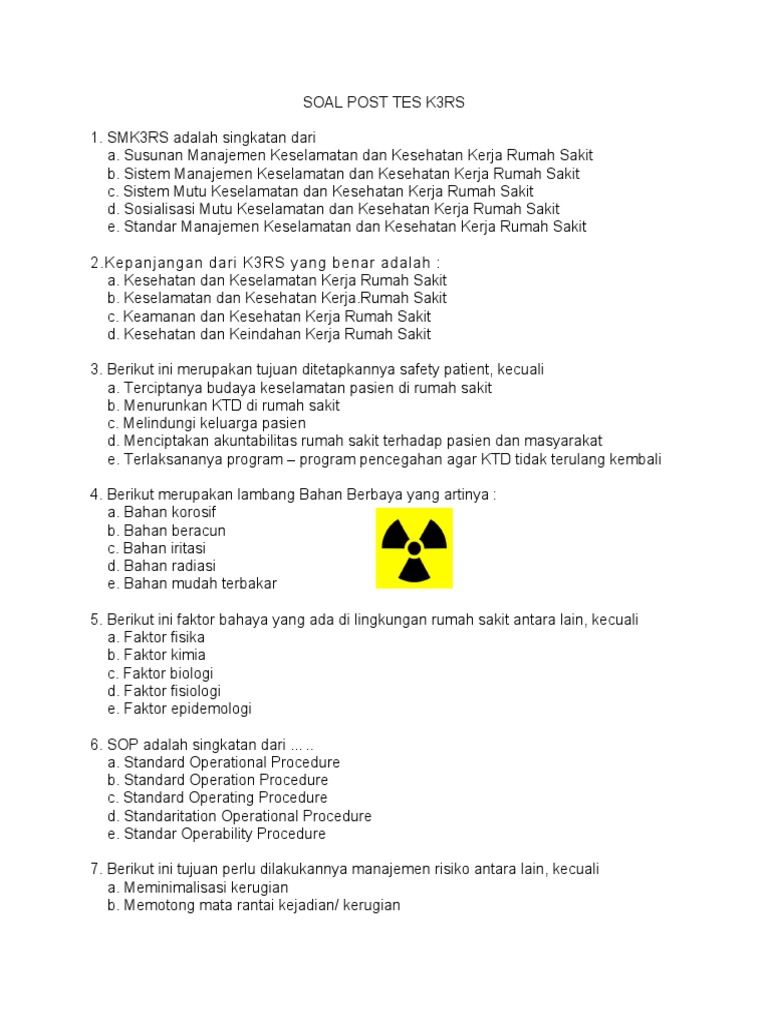 K3RS DI RUMAH SAKIT | PDF