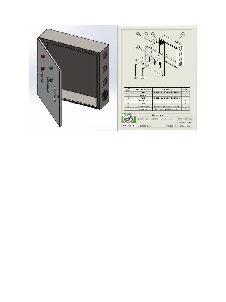Sheet Metal Design (Electric Panel All Assembly) | PDF