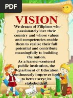 Vision-Mission-Core Values Deped | PDF | Cognition | Learning