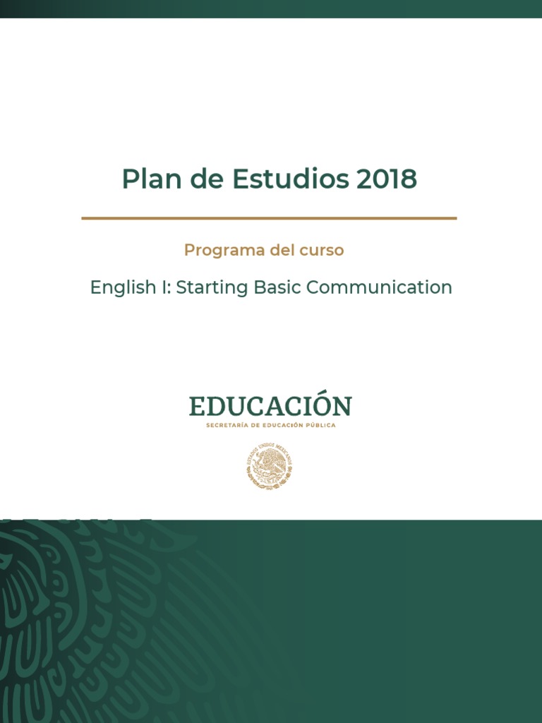 English 1 Starting Basic Communication | PDF