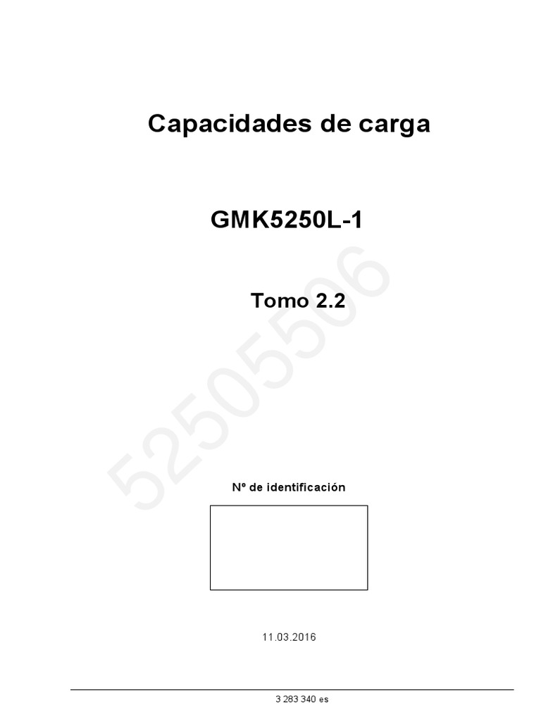Tabla Carga GMK 5250 Tomo 2.2 | PDF | Ley de libertad de expresión ...
