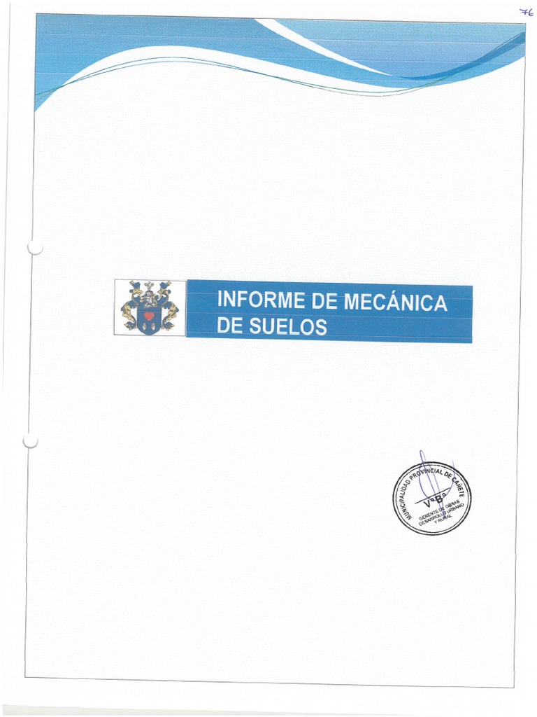 Informe de Estudio de Suelo | PDF Informe de Estudio de Suelo | PDF