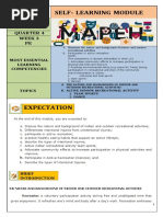 Pathfit 4: Module 2: Unit 2 | PDF | Recreation | Physical Fitness