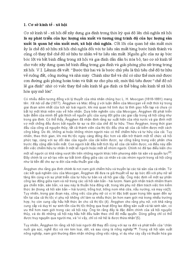 Cơ S Xây D NG Gia Đình Trong TH I Kì Quá Đ Lên CH Nghĩa Xã H I | PDF